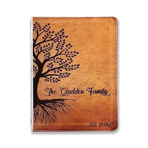 Amazon.com: Personalized Family Bible, Custom NKJV Wide-Margin Family ...