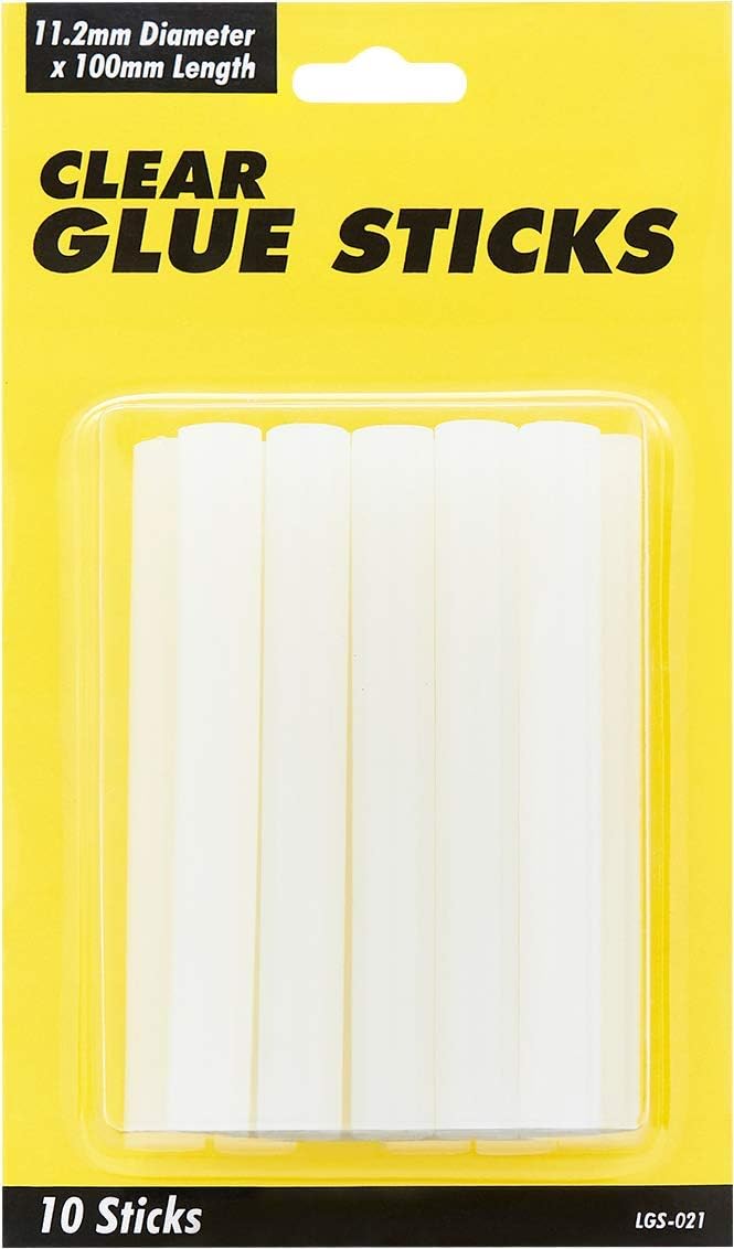 UHU Quality Clear Hot Melt Sticks 11.2mm – Card of 10 Sticks, (85 ...