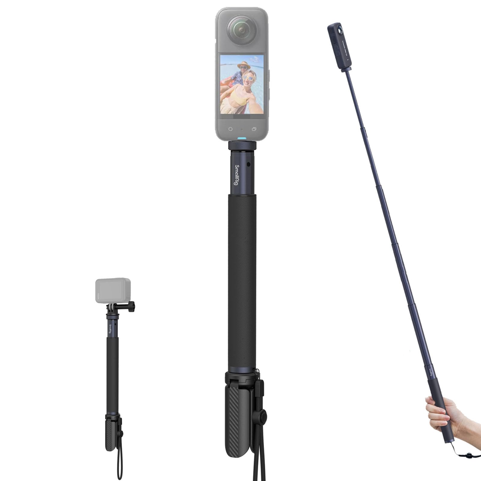 Amazon.com: SMALLRIG Invisible Selfie Stick for Insta360, Handheld ...