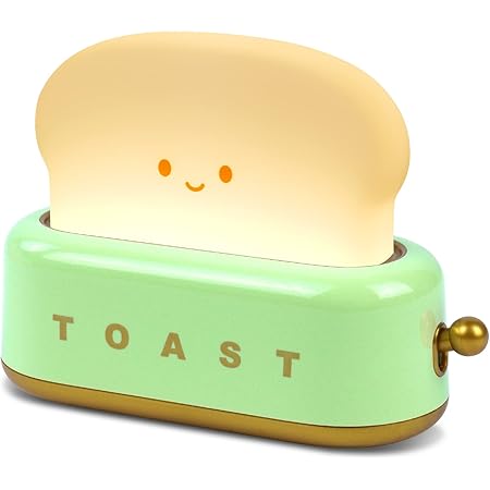 ipalmay Cute Toast Bread Kids Night Light,Toaster Decorative Table Lamp ...