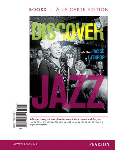 Amazon.com: Discover Jazz: 9780205003518: Hasse, John Edward, Lathrop ...