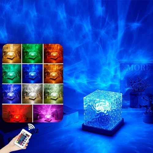 Northern Lights Lamp, 16 Color Northern Lights Ocean Wave Projector ...