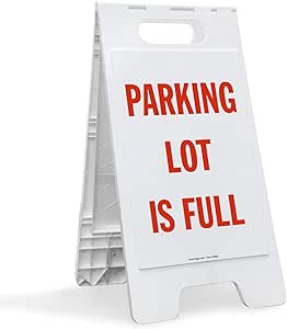 Amazon.com: SmartSign 25 x 12 inch “Parking Lot Is Full” Two-Sided ...