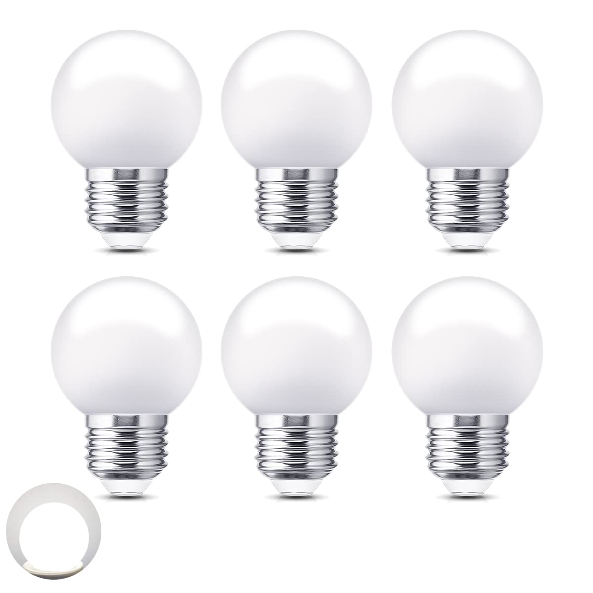 OTATEAN 1W Light Bulbs Equivalent 15 Watt 150LM Light Bulb Standard E26 ...