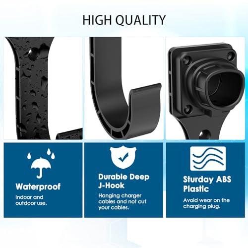 Snapklik.com : EV Charger Holder For Tesla EV Charging Cable Holder ...