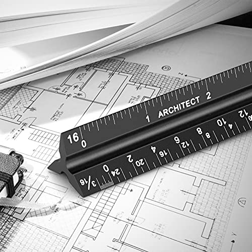Snapklik.com : 12 Architectural Scale Ruler Aluminum Architect Scale ...