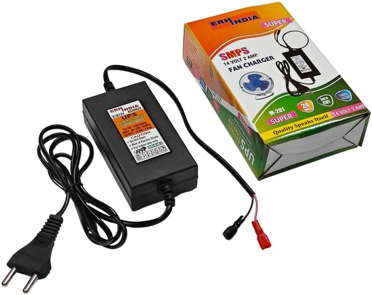 ERH India 12V Bike Battery Charger UPS Adaptor 14V 2Amp DC SMPS 12V 7 ...