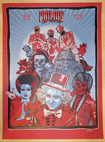 Amazon.com: 2014 Primus - Oakland NYE Red Variant Concert Poster by ...