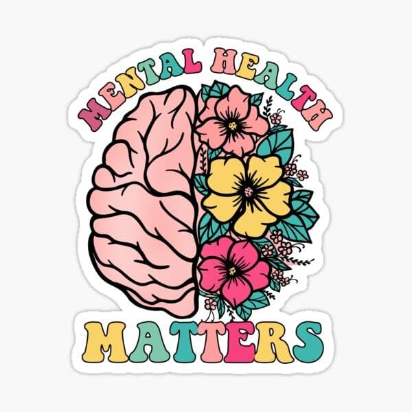Amazon.com: Mental Health Stickers Vinyl Decal Window,Laptop,Bumper ...