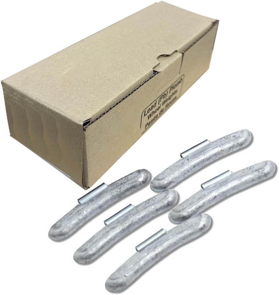 Amazon.com: Wheel Weights P Type Lead Clip On Uncoated - 2.50 oz - 25 ...