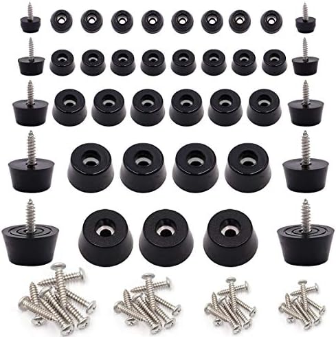 8 Small Extra Soft Round Rubber Feet Bumpers - .250 H X .671 D - Made ...