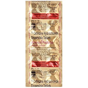 Allercet Pedtabs - Strip of 10 Tablets : Amazon.in: Health & Personal Care