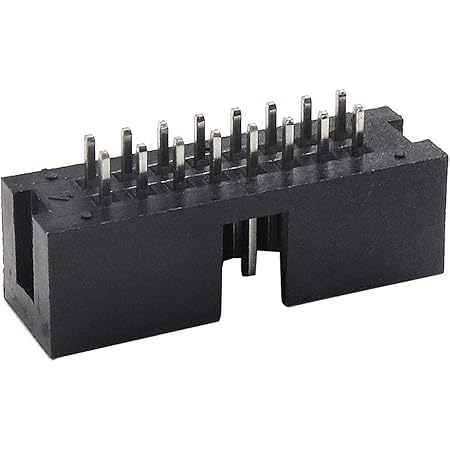 Amazon.com: uxcell 25 Pcs 16-Pin Double Row Straight Shrouded Box ...