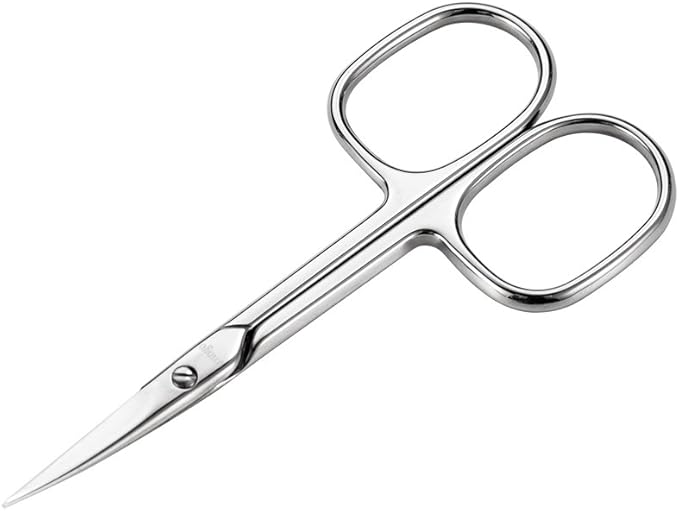 LIVINGO Curved Nail Scissors for Women: Premium Rust-Proof Stainless ...