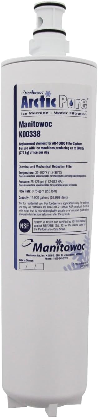 Amazon.com: Manitowoc K-00338 Arctic Pure Replacement Ice Maker Filter ...
