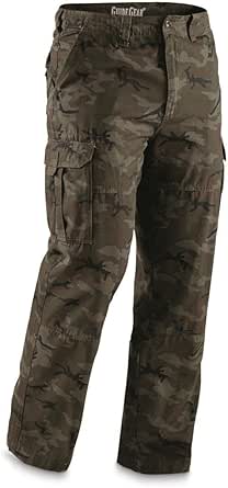 Amazon.com: Guide Gear Men's Outdoor Cotton Cargo Pants, Woodland Camo ...
