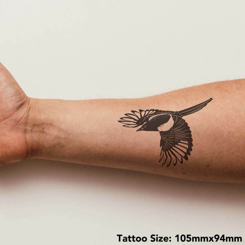 Image Result For Flying Magpie Tattoo Magpie Tattoo Magpies In Flight