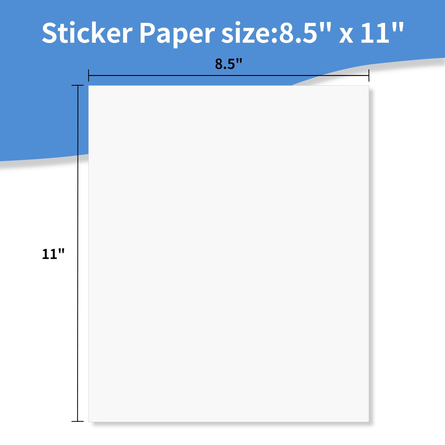Snapklik.com : Methdic 8.5"x11" Vinyl Sticker Paper 25 Sheets Glossy ...