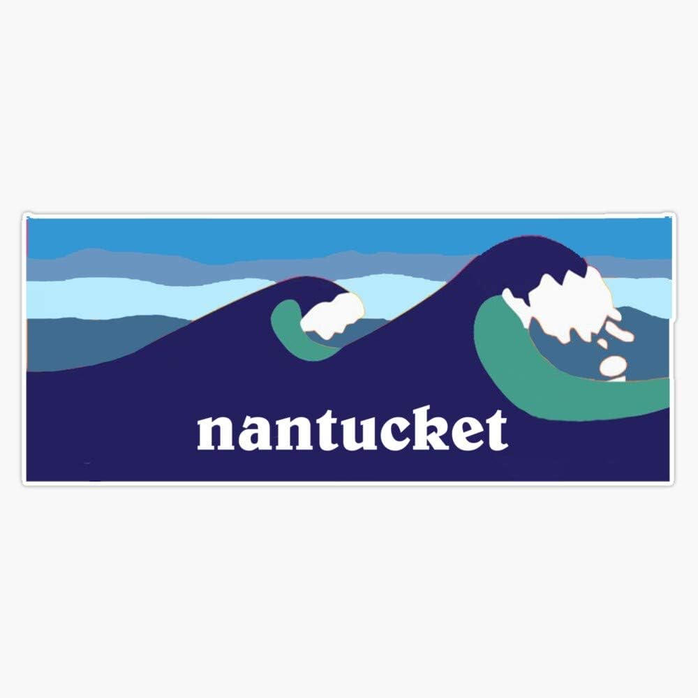 Amazon.com: Magnet Nantucket Beach Viny Magnetic Bumper Sticker 5 ...