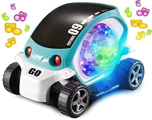 HIGH TRUSTED Future Musical Car 360 Degree Rotating Stunt Car Toy for ...