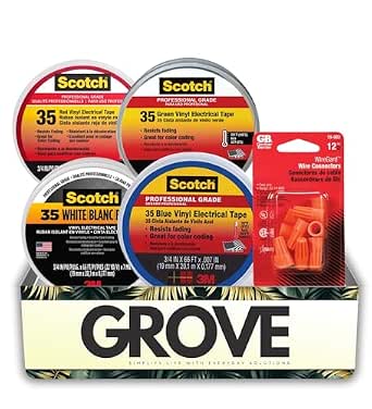 Scotch 3/4 in. W X 66 ft. L White, Green, Red, and Blue Vinyl ...