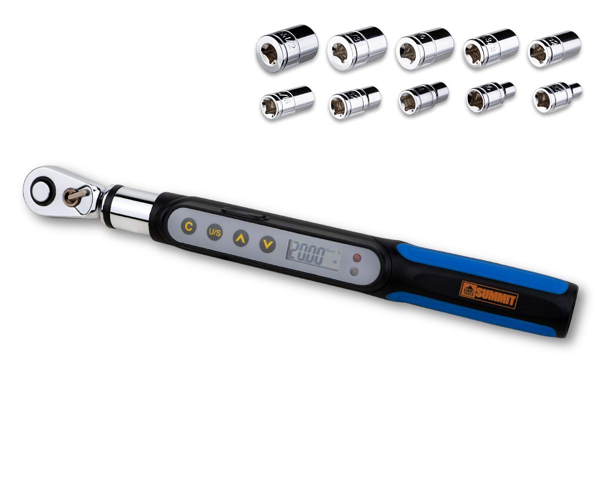 Buy 1/4 inch Digital Torque Wrench, 0.74-14.75 ft-lbs Torque Range, Set ...