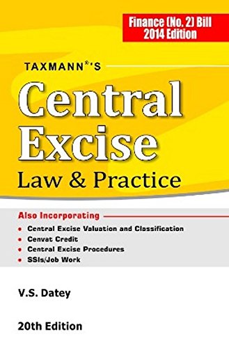 Central Excise Law & Practice: V.S. Datey: 9788184782158: Amazon.com: Books