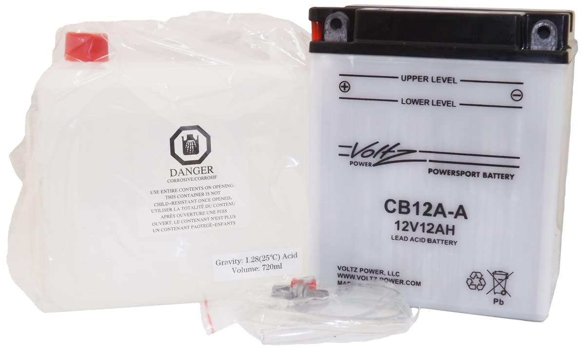 Amazon.com: Voltz Power CB12A-A High Performance Powersport Battery ...