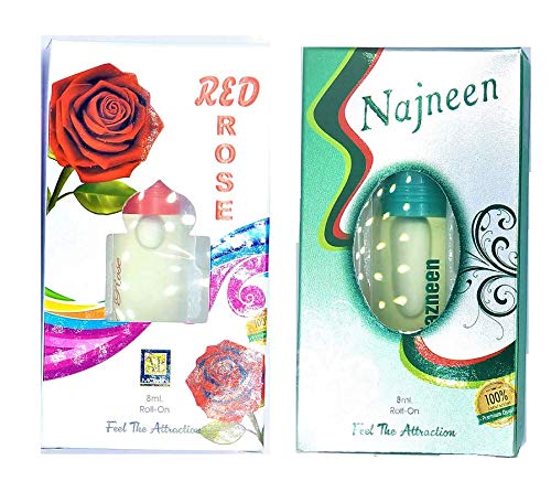 Raviour Lifestyle Nazneen and Red Rose Floral Alcohol-free Attar for ...