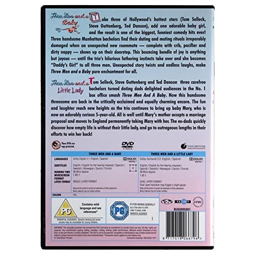 Disney's Three Men And A Baby / Three Men And A Little Lady DVD - Price ...