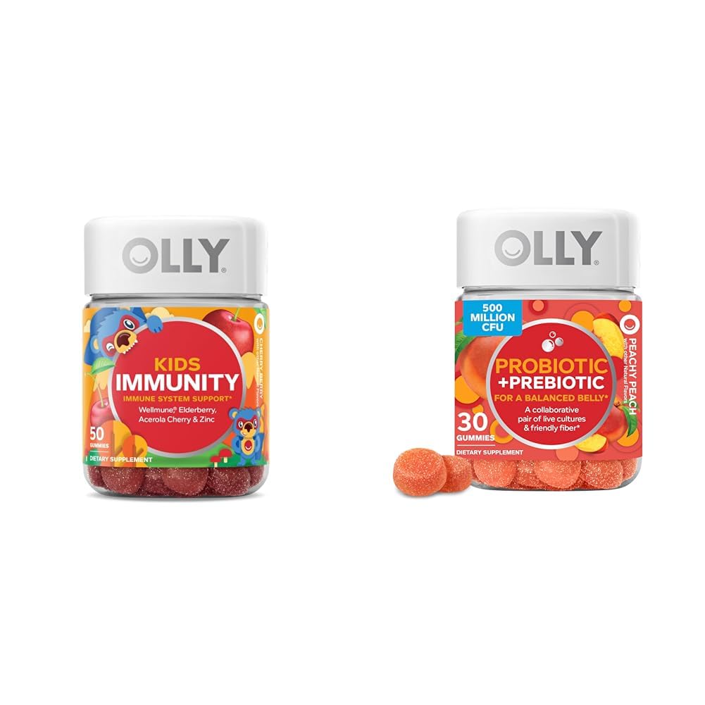 Amazon.com: OLLY Kids Immunity Gummy, Immune Support, Wellmune ...