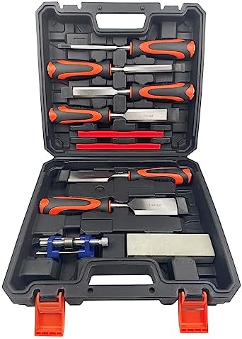 Wood Chisel Tool Sets, 6 Pieces Chrome Vanadium and Hard Ashtree Handle ...