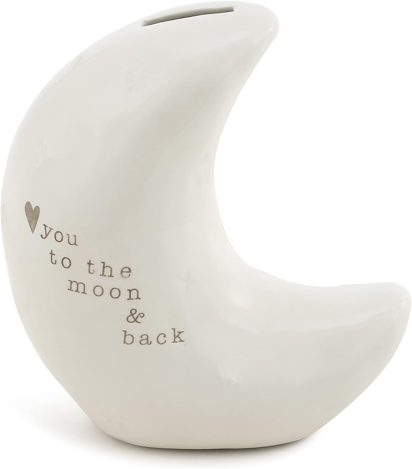 Amazon.com: Nambe Baby Moon Bank with Coin Slot | Money Saving Bank for ...