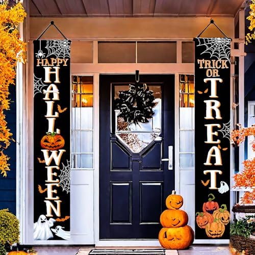 Amazon.com : AVOIN colorlife Halloween Hanging Banner Porch Sign 12 x ...