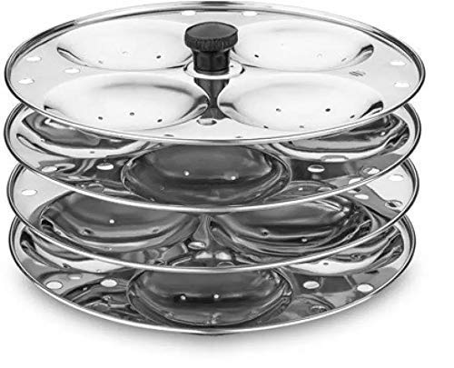 Buy AKUGA 4 Tier Idli Maker Steel Induction Base 4 Tier Idli Maker,Idli ...