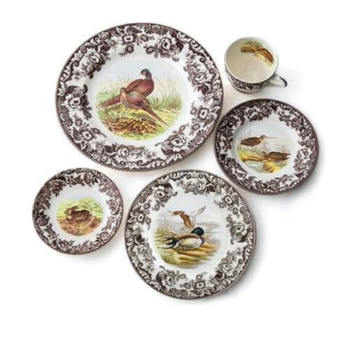 Snapklik.com : Woodland Dinner Plate, Mallard 10.5 Inch Hunting Cabin ...