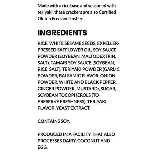 Snapklik.com : Sesmark Savory Rice Thins Teriyaki - Gluten Free Rice ...