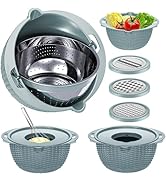 Amazon.com: 4-1 Colander with Bowl Set - Rotatable Colander Bowl with ...