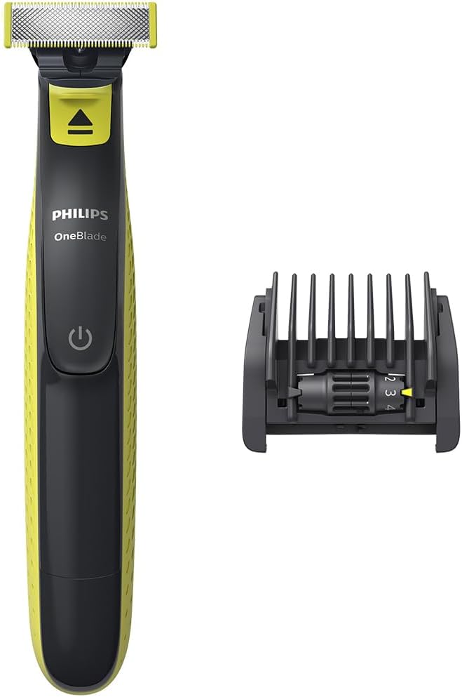 Philips QP2520/20 One Blade Rasierer, Bartschneider hellgrün-dunkelgrau ...