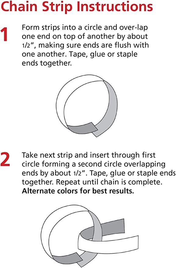 Snapklik.com : Hygloss Products Embossed Metallic Paper Chain Strips ...