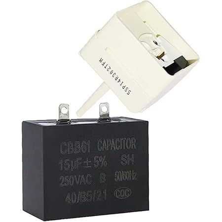 Amazon.com: W10613606 Refrigerator Compressor Start Relay and Capacitor ...
