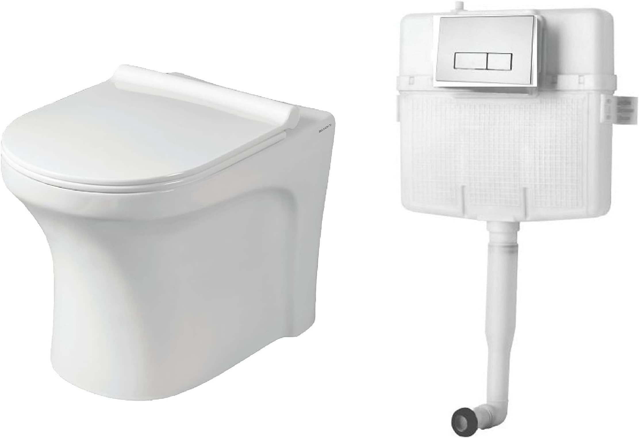 Belmonte Indian Toilet Commode Orissa Pan 20 Inch - White, Ceramic ...