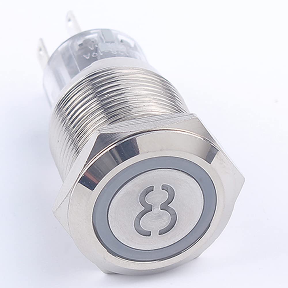 Amazon.com: 19mm Momentary Reset Waterproof Number Letter 0 1 2 3 4 5 6 ...