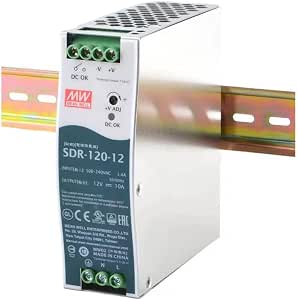 Amazon.com: SDR-120-12 Mean Well 120W 12V 10A Switching Power Supply ...