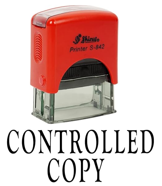 Printtoo Controlled Copy Self Inking Rubber Stamp Office Stationery ...