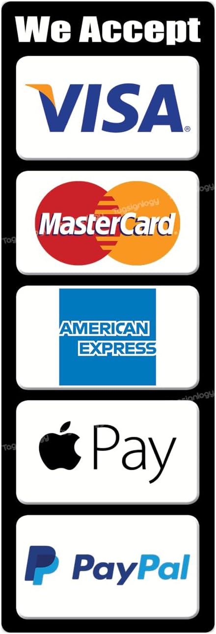 Amazon.com: We Accept Credit Card, Mobile Payment & Contactless Pay ...