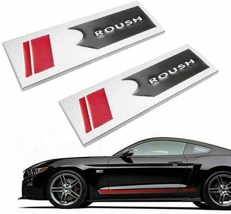 Amazon.com: YSLEN2X Metal Roush Square R Emblem Logo Body Fender ...