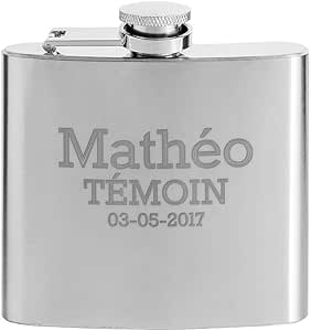 AMAVEL Flasque pour Alcool en Acier Inoxydable avec Gravure ...