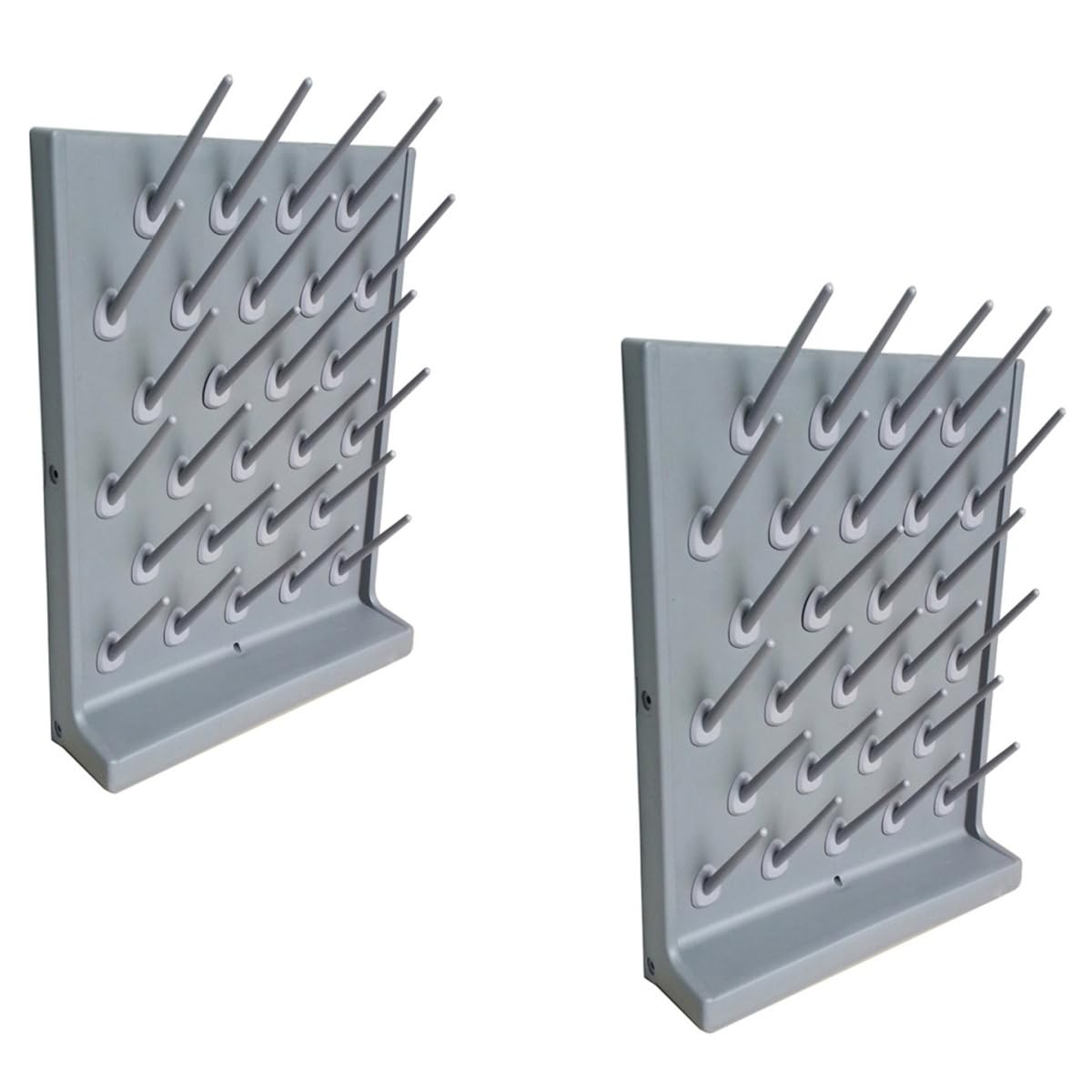 Amazon.com: Eapmic 2 Pcs Laboratory Drying Rack Detachable 27 Pegs Wall ...