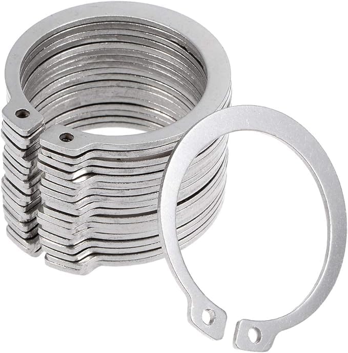 STAINLESS STEEL EXTERNAL CIRCLIP A16 304(CF8) Pack of 10… : Amazon.in ...